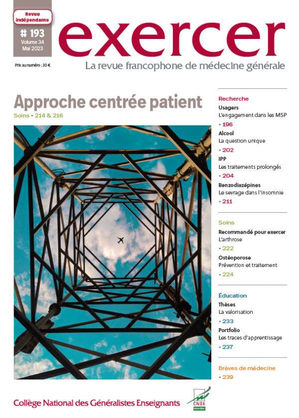 La revue francophone de médecine générale